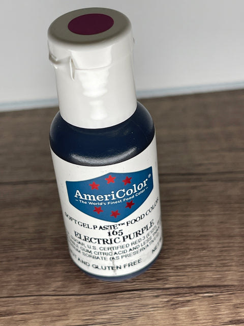 Electric Purple Gel Paste Food Color .75 oz – Gloria's Cake & Candy ...