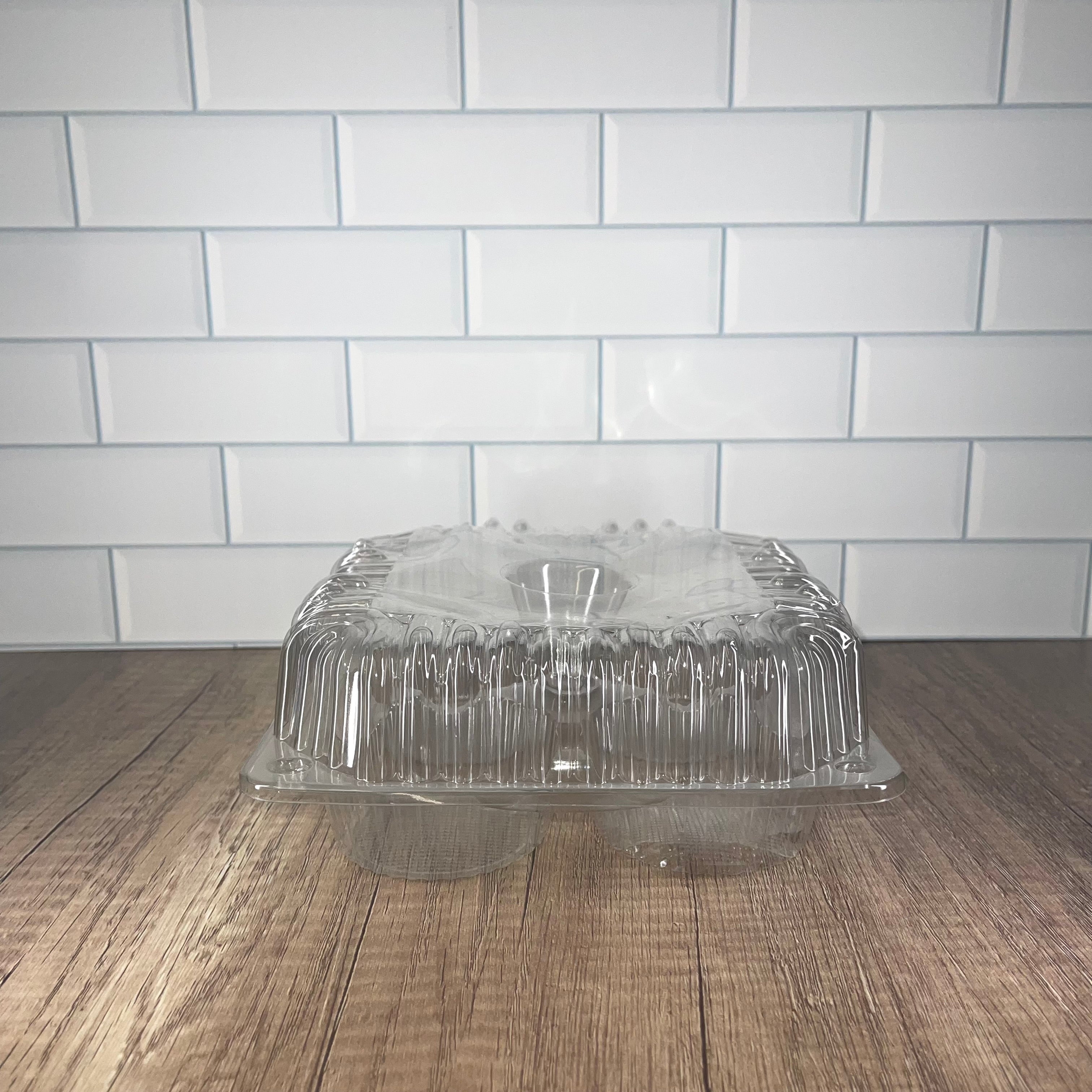 4-Count Cupcake Clam Shell Container – Gloria's Cake & Candy Supplies